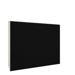 RODAPIÉ PVC NEGRO CANTO RECTO 90X10